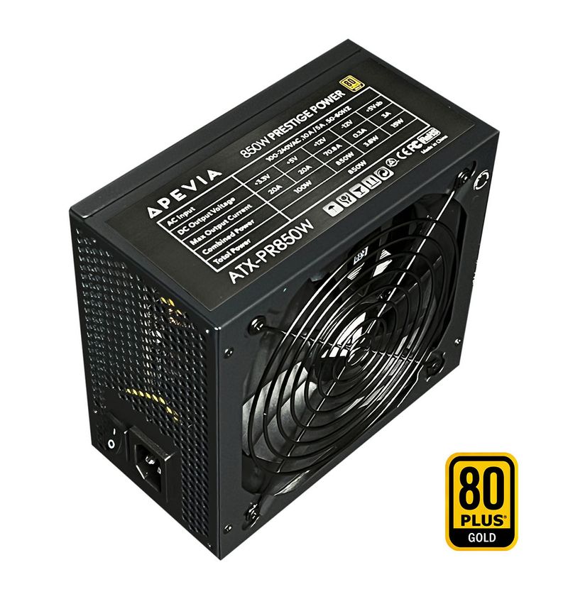 Apevia | ATX-PR850W ATX 3.0 + PCIE 5.0 | 800W+ | Power Supply